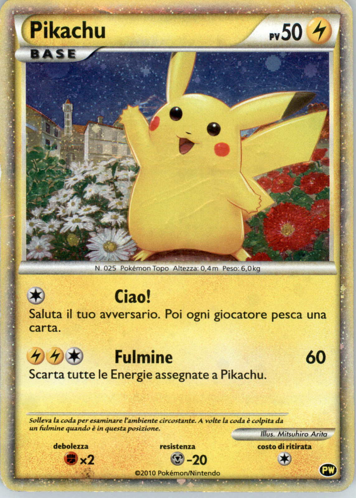 Pikachu (Italian) – Pikachu World Collection Promos – Holo HP – PW 2 ...